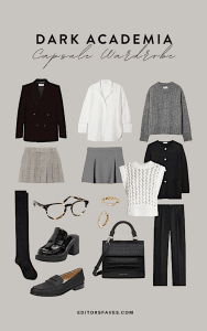 How To Create A Dark Academia Capsule Wardrobe